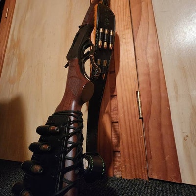 Leather Chest Rig With Mag Pouch revolver, Automatic. Double Action ...