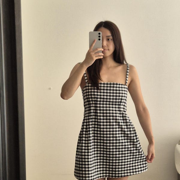 A Line Mini Dress Pattern: Adjustable Straps, Lining Options (PDF ...
