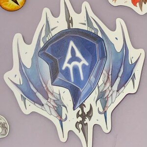 FFXIV Starbird and Elpis Flower Waterproof Vinyl Sticker Set Final ...