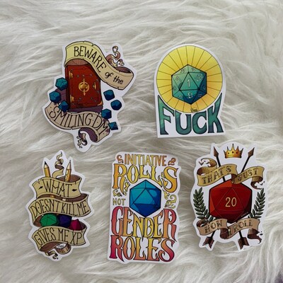 D&D Stickers - Etsy