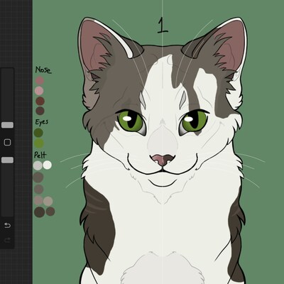 Cat Icon Base Digital Download, Lineart, Make Your Own Cat Character - Etsy