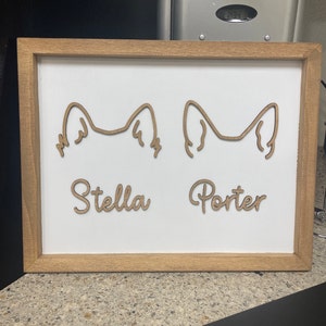 Custom Dog Ear DIGITAL FILE Minimalist Pet Art Dog Ear - Etsy