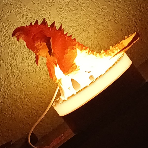 Godzilla’s London Vacation - LED Lamp - Free Shipping! - Etsy