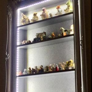 Glitter Silver Chrome Nail Polish Rack Display Frame With Led ...