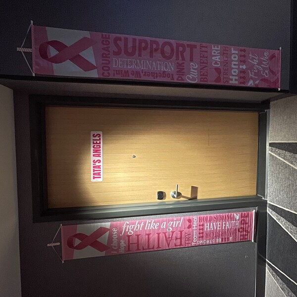 Team Pink Sign, Custom Support the Fight Against Breast Cancer Decor ...