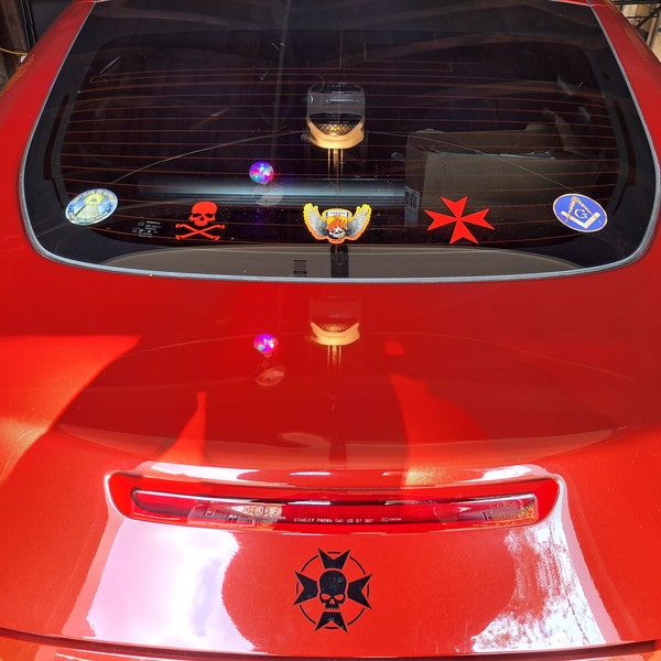 Pirate Skull Compass Vinyl Decal Sticker, Compass Rose, Ship Captain ...