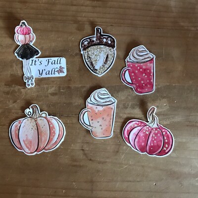 Pumpkin Clip Art Hand Drawn Autumn Leaves Fashion Illustrated Girl Fall ...