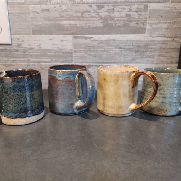 Textured Stoneware Tea Cup - 8 Oz. - Etsy