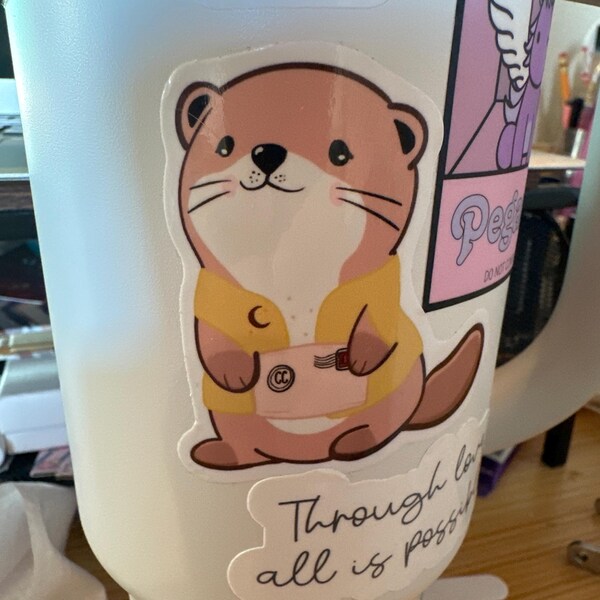 Crescent City Otter Sticker, Otter Postal Service Sticker, Crescent ...