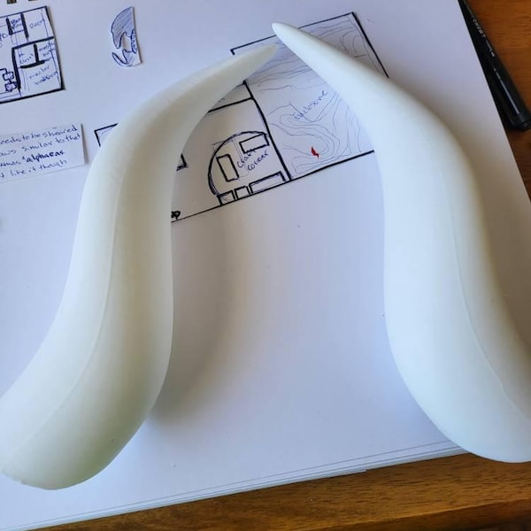 Furry Fursuit PLA Horn Cosplay Custom-made Lightweight 3D Printed ...
