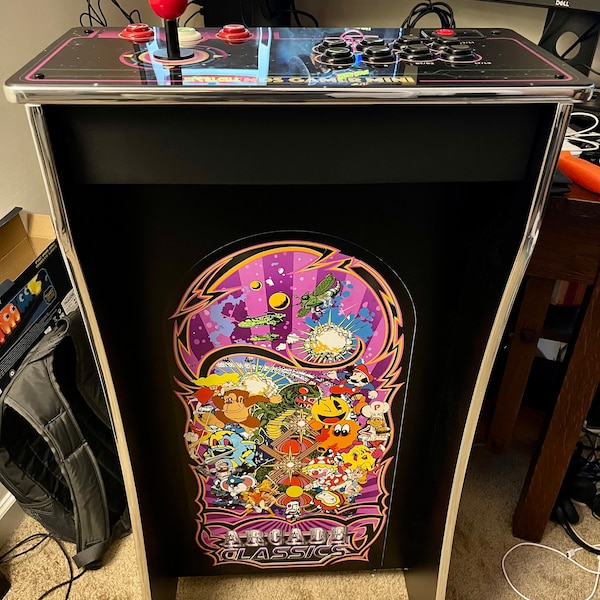 Mame Multicade Classics Side Art Arcade Cabinet Graphics Decals ...