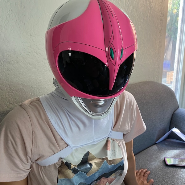 ANIKI Pink MMPR Ranger Cosplay Helmet Mask Collectible Replica - Etsy