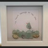 Cornish Sea Glass Art Frame Let the Sea Set You Free Coastal Scene ...