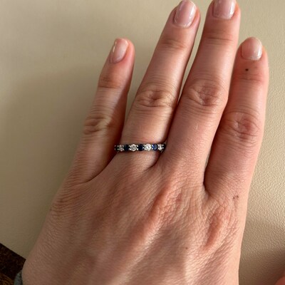 Stackable Diamond Band - Etsy