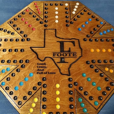 Wooden Carbles Board Game With Dice and Marbles Free - Etsy