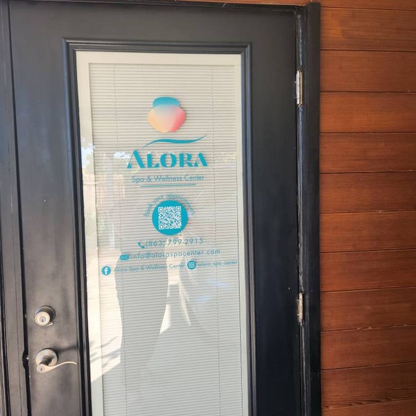 Custom Store Hours Decal Business Door Sign for Hours of Operation Open ...