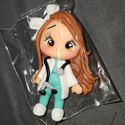 Nurse Clays, Doctor Clay Dolls for Bows-polymer Clay Bow Center Clay ...