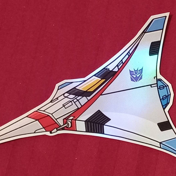 Transformer One Megatronus Holographic Sticker Retro Style for Laptop ...