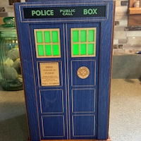Wood Police Box Lamp - Etsy Canada