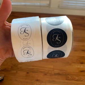 CUSTOM Stickers Roll Custom Logo Stickers Custom Label Roll - Etsy