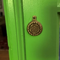 Ice Box Nameplate White Clad Ice Box Name Plate Cast Antiqued Brass ...