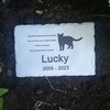 Personalized Cat Pet Grave Markers Memorial Angel Statue Stone, Cat Pet ...