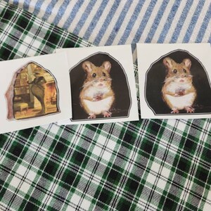 Cute Mouse Hole Wall Sticker Decal for Baseboard / Wall Mini Mural Mice ...