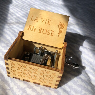 Moon River Music Box Engraved Wooden Music Box Personalized - Etsy