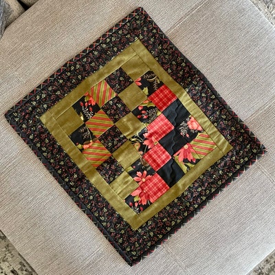 Rustic Fall Quilted Table Topper Sunflower Quilted Table - Etsy