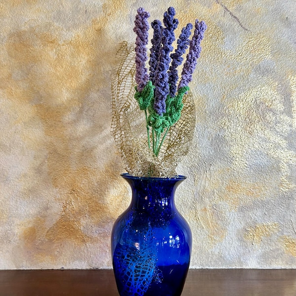 Crochet Lavender English Pattern (video), Amigurumi Lavender Flower ...