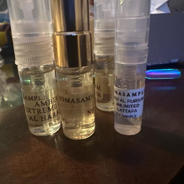 Lattafa Teriaq Perfume SAMPLE in GLASS Atomizer 3ml, 5 Ml, 10 Ml Middle Eastern Arab Samples ...