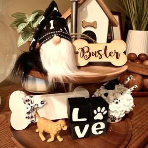 Dog Tiered Tray Decor Tiered Tray Decor Bundle Personalized - Etsy