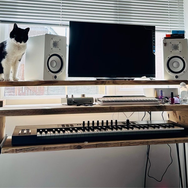 Rustic Desk for Home Office Desk Hairpin Legs Steel Legs Reclaimed Desk ...