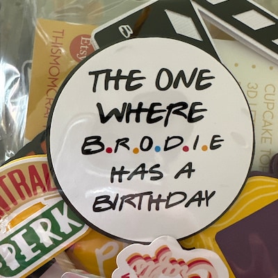 Friends Cake Topper, Why God Why Joey Birthday Party, Friends TV Show ...