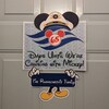 Captain Mickey Holding Family Name Banner Cruise Door Magnets - Etsy
