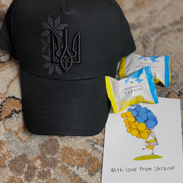 Hat With Embroidery of the Ukrainian Flag From the Seller From Ukraine ...