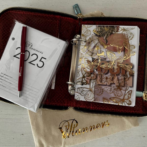 Planner A5 Binder Ringbuch A5 Leather Template A5 Ring Binder Binder A5 ...