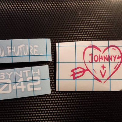 Vinyl Decal cyberpunk Devil Horns Cyberpunk Futurism Techy Laptop Car ...