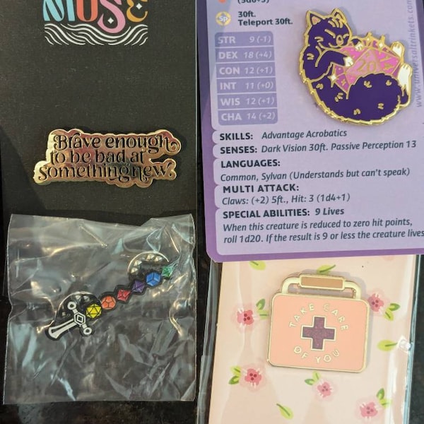 Dnd Class Pin - Acrylic | 14 Classes | Perfect Gift for Party Members ...