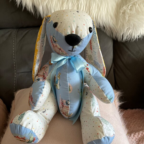 PDF Memory Bunny Sewing Pattern & Tutorial, Stuffed Animal Doll Sewing ...