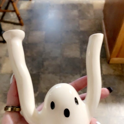 Digi Ghost Home Decor Handmade Ceramic Ghost Figurine Rompotodo - Etsy