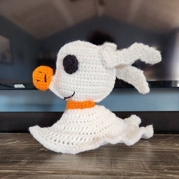 Crochet Ghost Dog Toy Pattern Amigurumi Zero Rag Doll - Etsy