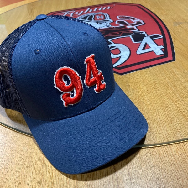 Free Personalization 3D Number Puffed Numbers Embroidered Hat, Fire ...