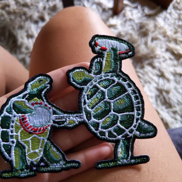 Grateful Dead Embroidered Patch - Terrapin Station Turtles - Etsy