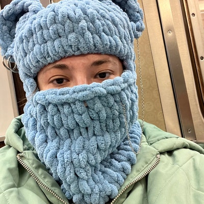 Kitty Cat Balaclava Ski Mask , Helmet Cover and Helmet Protector, Cat ...