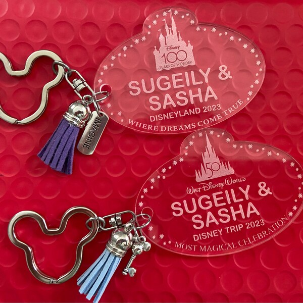 Walt Disney World 50th Anniversary Cast Member Inspired Acrylic Key ...