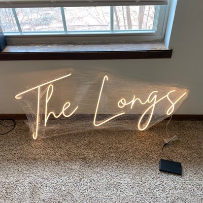 Custom Neon Sign Battery Operated Upgrade Available Wedding - Etsy UK