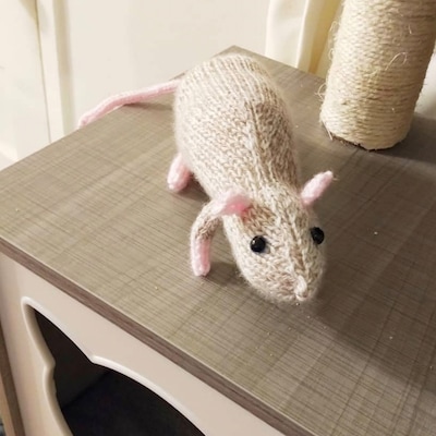 Rat Knitting Pattern PDF Cute Toy Domestic Rats Cuddly Beginners Knit ...