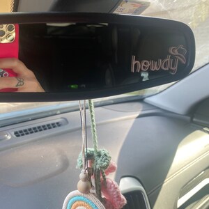 Howdy MINI Car Stickercar Decalrearview Car Stickertrendy - Etsy