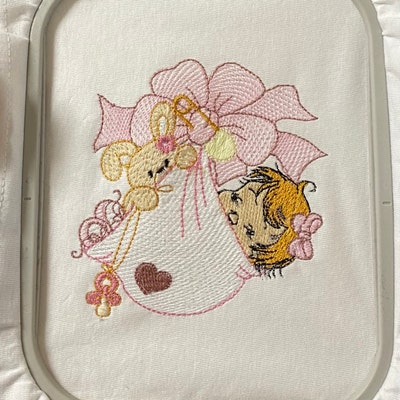 Baby Girl Embroidery Design, Newborn Embroidery Design Machine, Cute ...